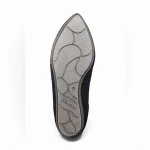 Skechers | Shoes | Skechers Cleo Point Knit Flats Navy Bow Pointed Toe ...